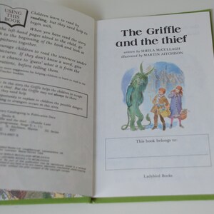 Vintage Children's Book, the Griffle and the Thief by Sheila Mccullagh ...