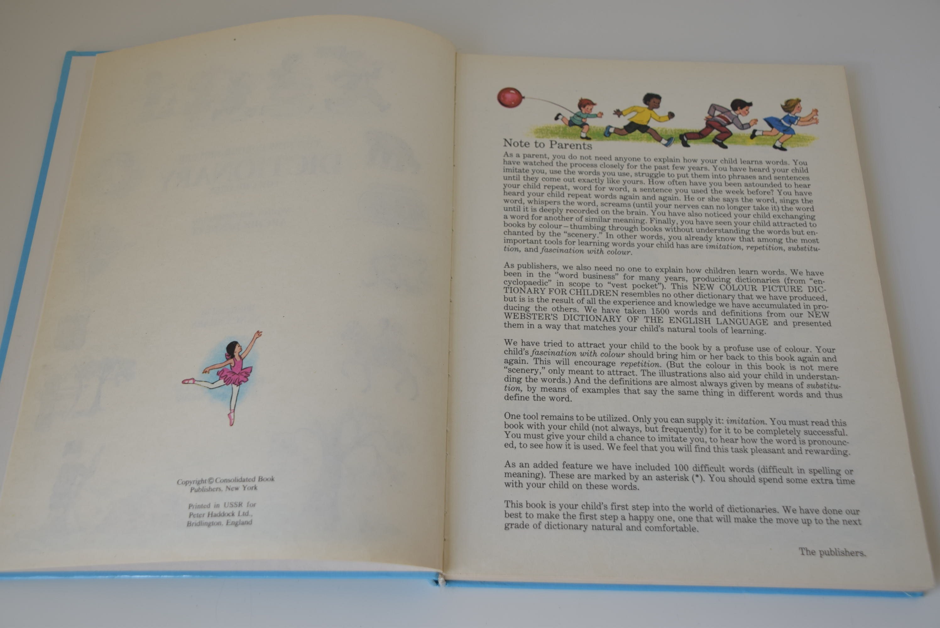 Vintage, the New Colour-picture Dictionary for Children by Archie ...