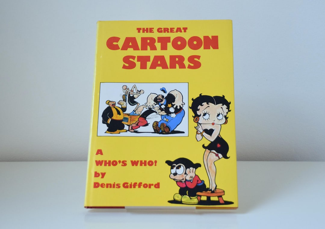 Vintage Cartoon Stars Book: 1988 Animation History by Denis Gifford - Etsy