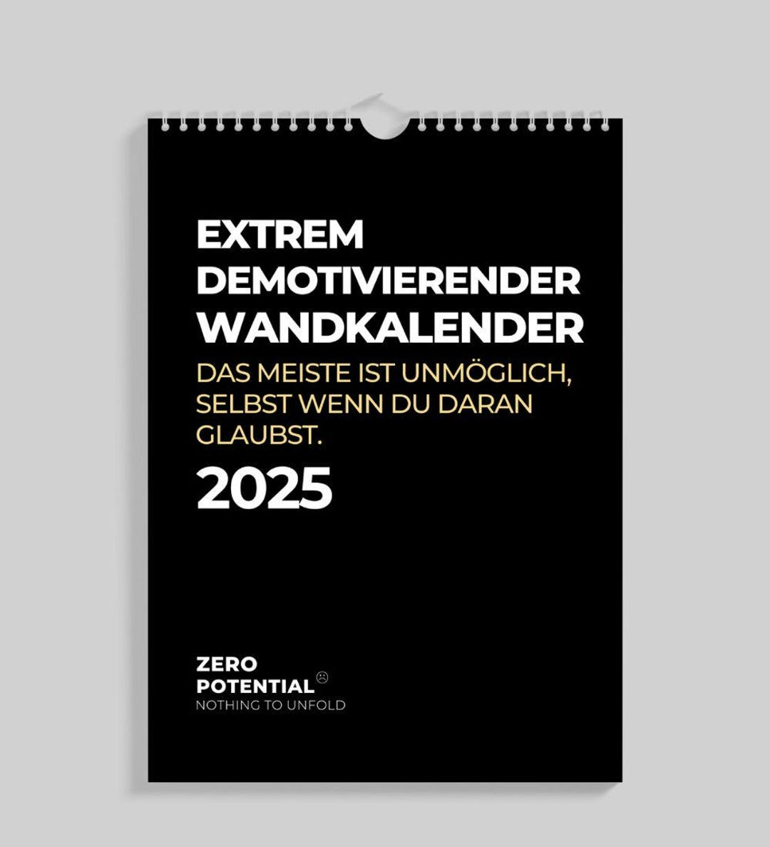 Demotivating Wall Calendar 2025 With Funny Sayings. Gift for Colleagues ...