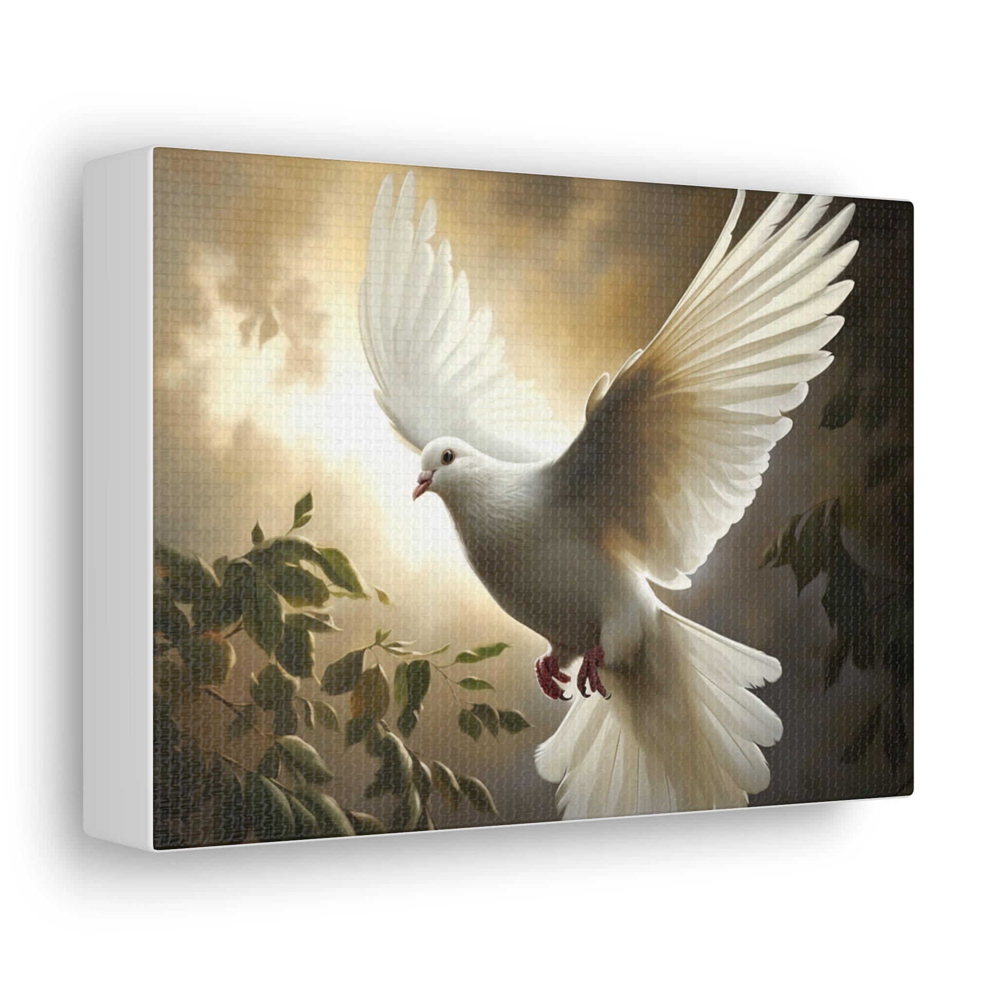 Christian Wall Art, Dove With an Olive Branch, the Holy Spirit, Peace ...