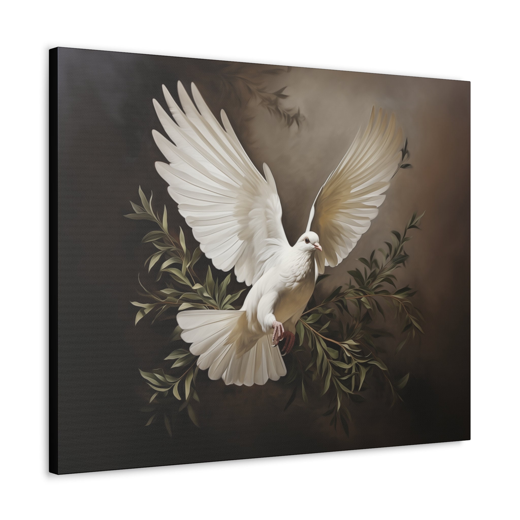 Christian Wall Art, Dove With an Olive Branch, Peace, the Holy Spirit ...