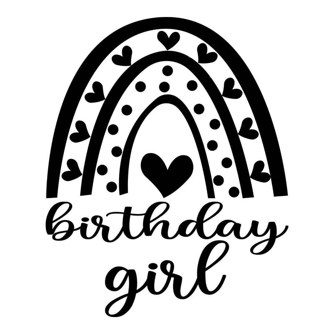 Corazón arco iris Cumpleaños niña Png y Svg. Corazón arco iris - Etsy ...