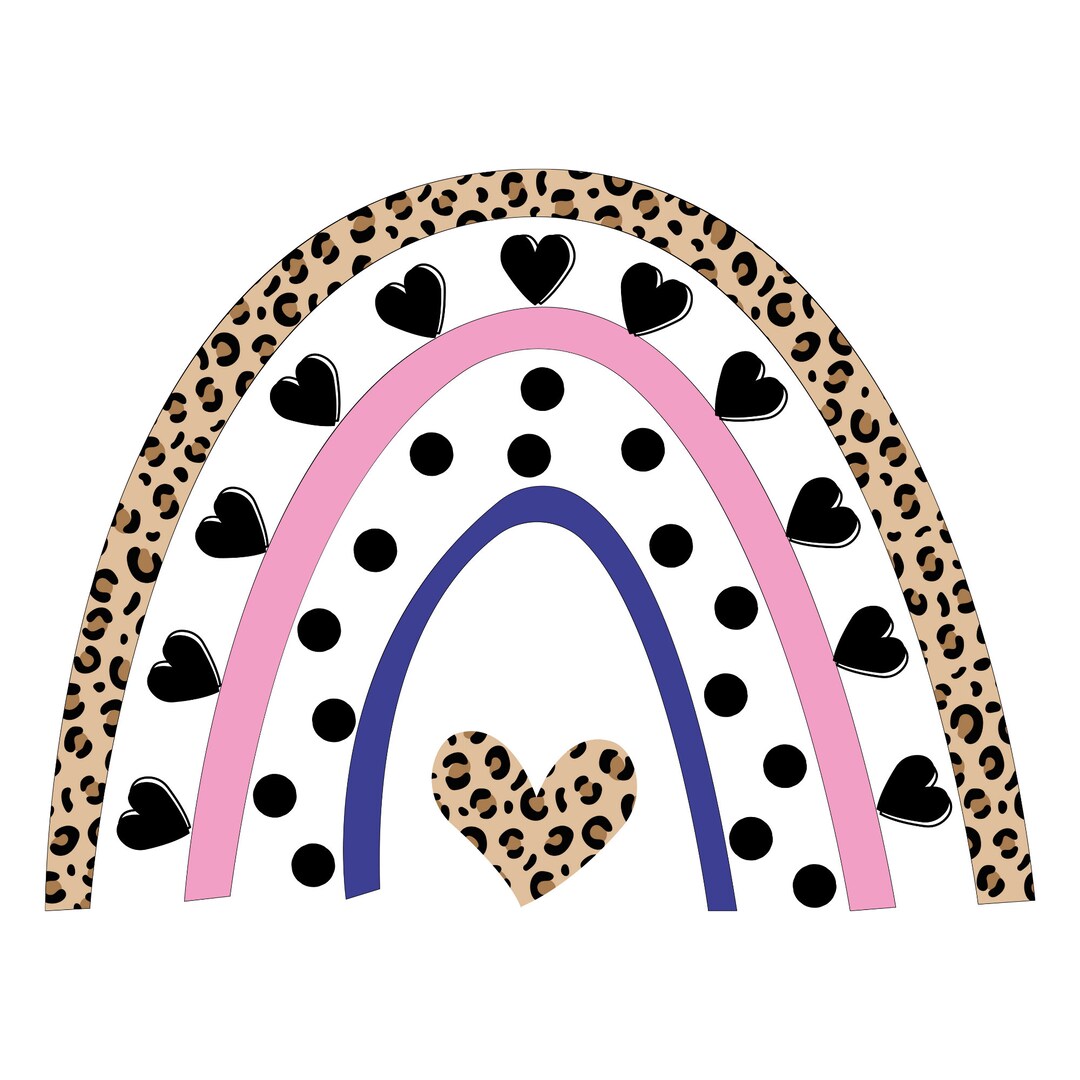 Heart Rainbow Png and Svg. Heart Digital Download. Heart - Etsy UK