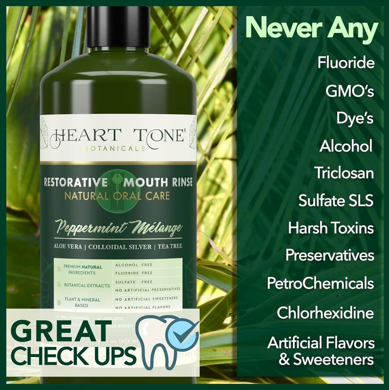 Natural Mouthwash Fluoride Free Alcohol Free | Colloidal Silver Aloe ...