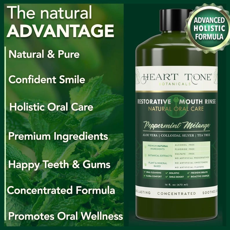 Natural Mouthwash Fluoride Free Alcohol Free | Colloidal Silver Aloe ...