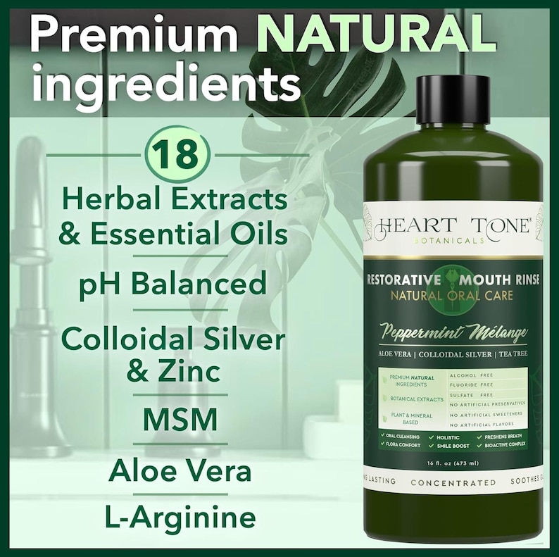 Natural Mouthwash Fluoride Free Alcohol Free | Colloidal Silver Aloe ...