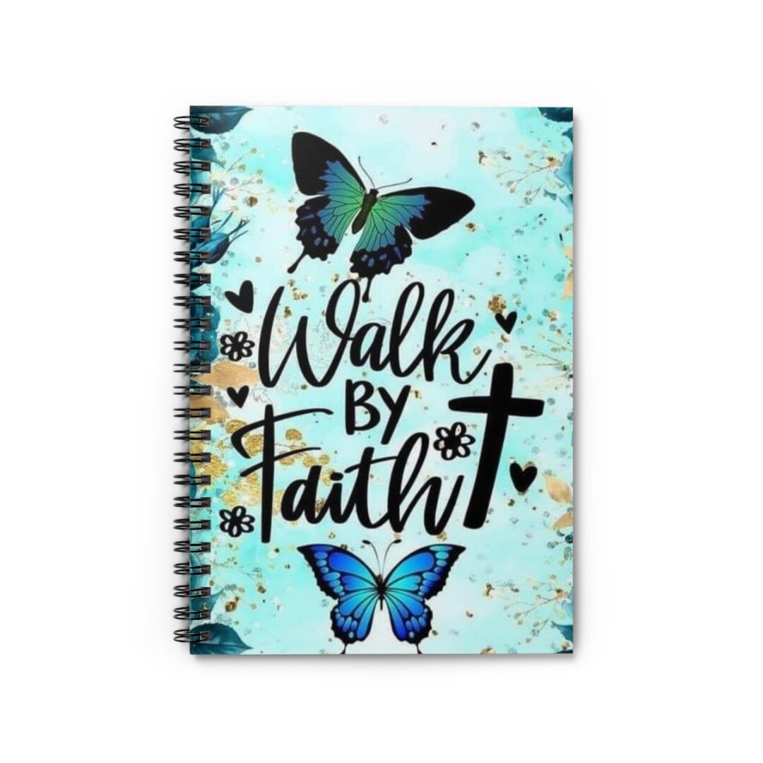 Walk by Faith Spiral Notebook - Ruled Line - Etsy