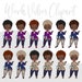 African American Teacher Clipart Bundle Back to School - Etsy