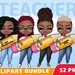 African American Teacher Clipart Bundle - School Clipart, Teacher Life ...