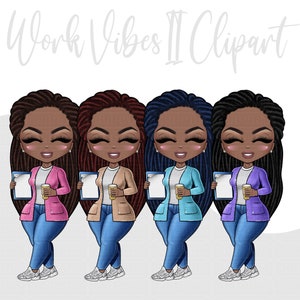 African American Teacher Clipart Bundle - Back to School Clipart ...