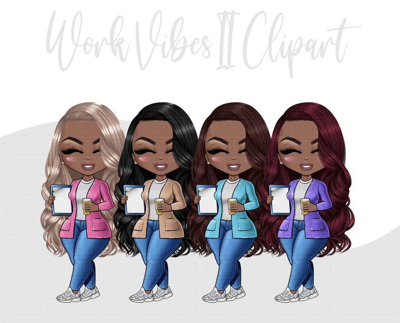 African American Teacher Clipart Bundle - Back to School Clipart ...