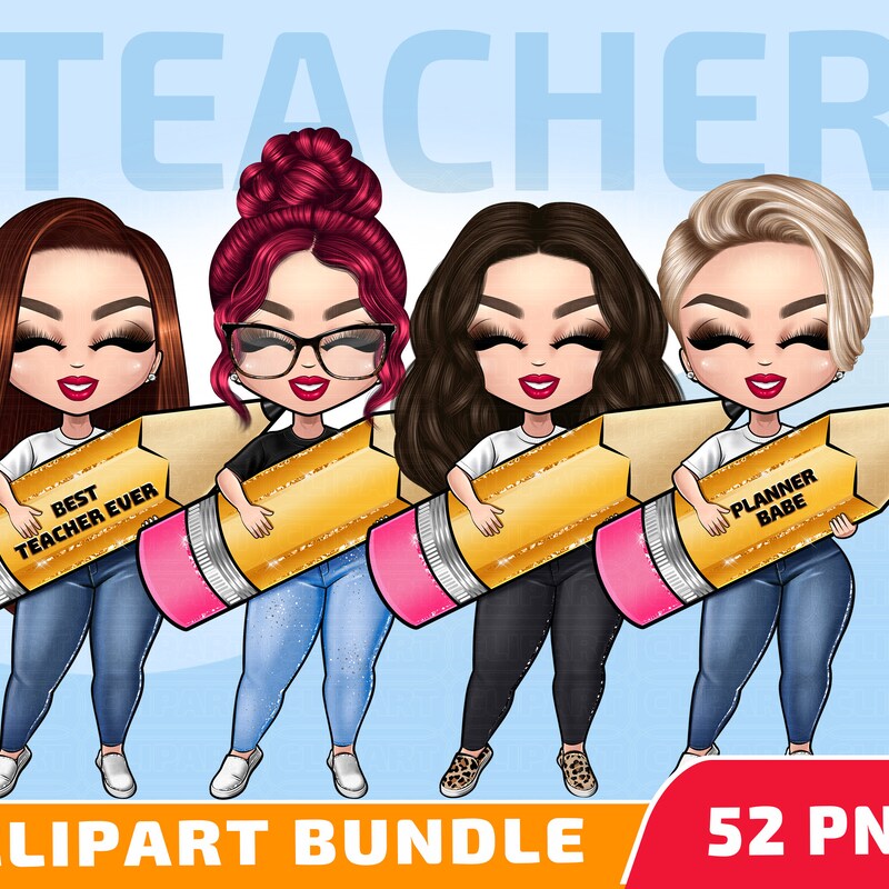 Teacher Clipart - Etsy
