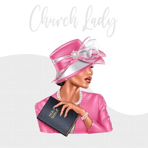 Church Lady Clipart Set - Christian Clipart, Prayer PNG, Bible Clip Art, Caucasian Woman Clipart ...