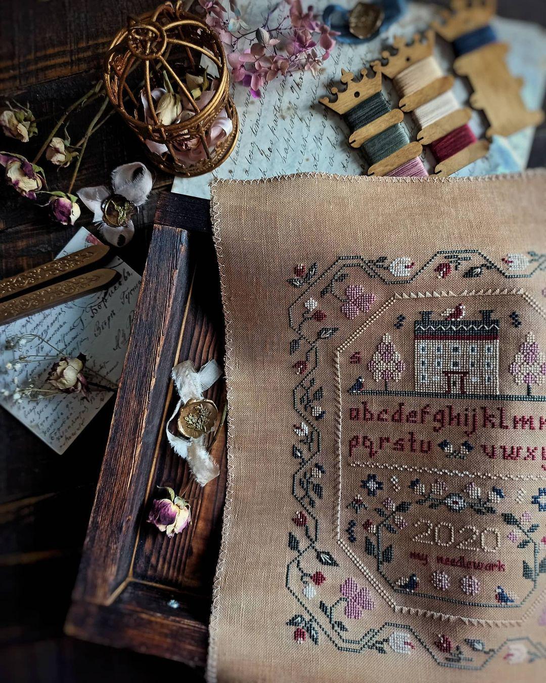 Glare of the Sun Sampler Cross Stitch Pattern: Primitive Design PDF by ...