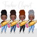 African American Teacher Clipart Bundle - School Clipart, Teacher Life ...