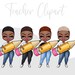 African American Teacher Clipart Bundle - School Clipart, Teacher Life ...