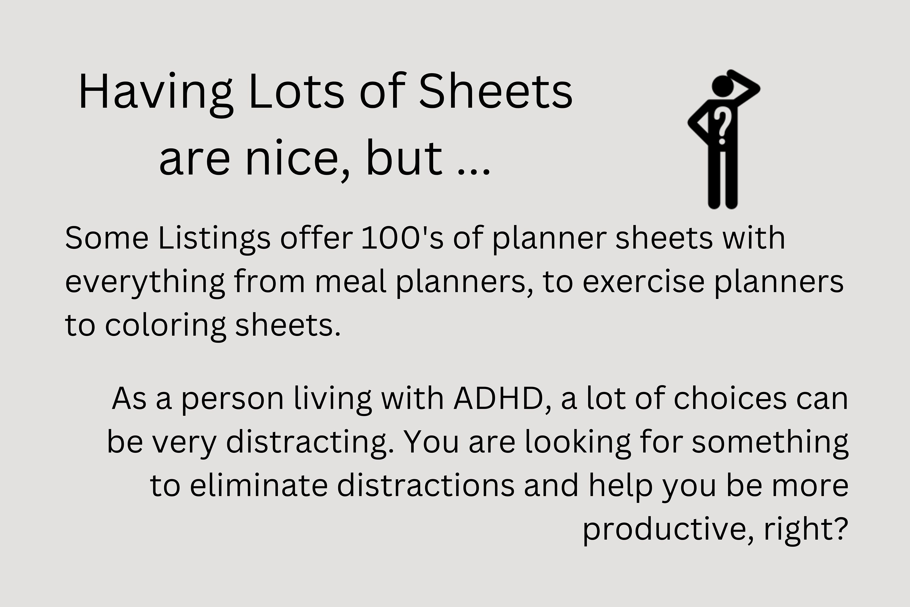 Brain Dump Printable ADHD Journal Pages, Brain Dump Productivity ...