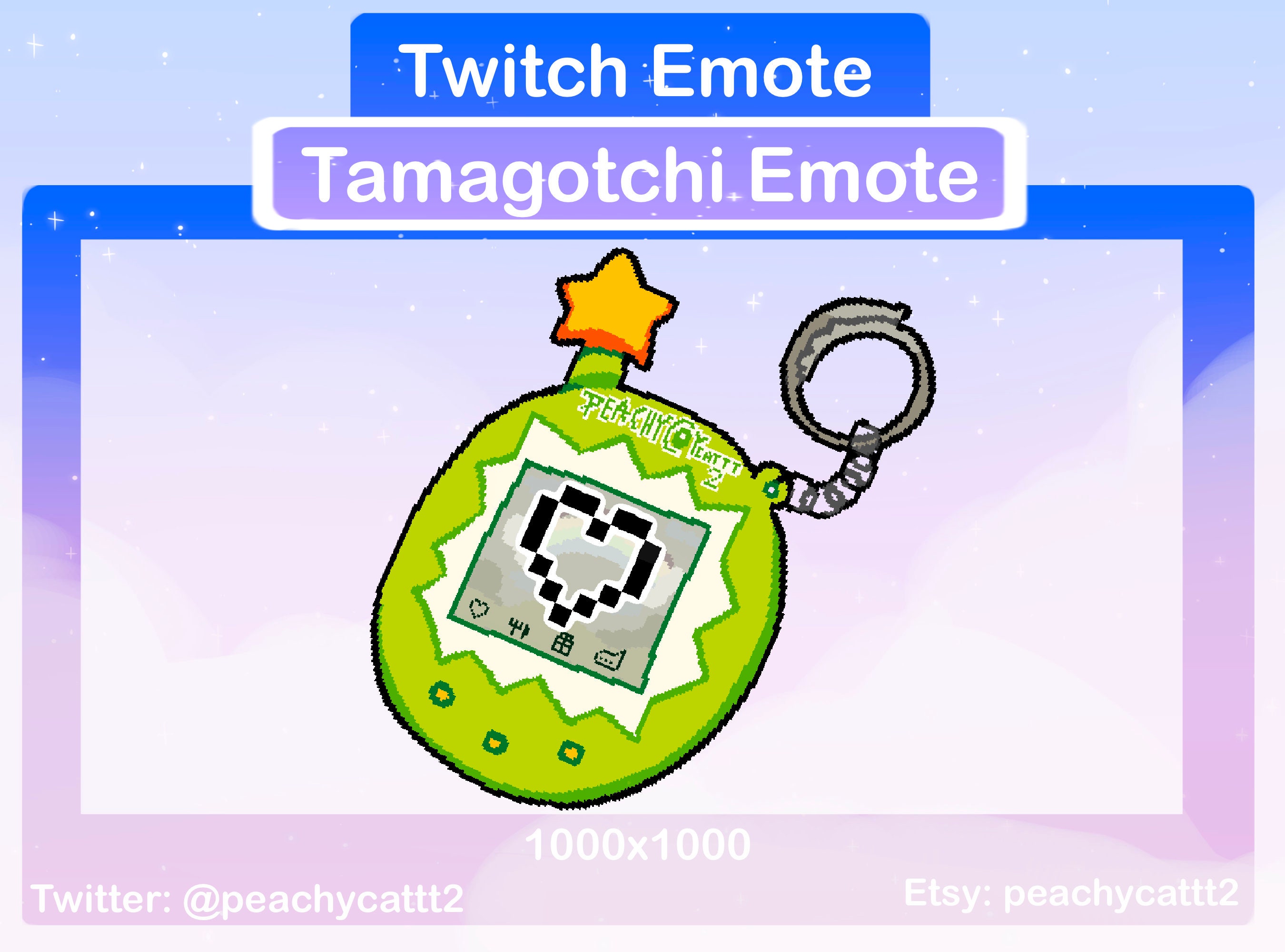 Tamagotchi Egg Emote for Streamers, Cute Game Hatch Device, Great for ...