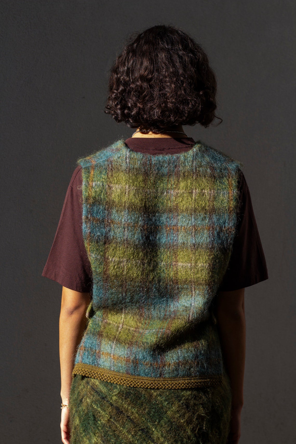 Vintage Scottish Mohair Wool Vest - Etsy