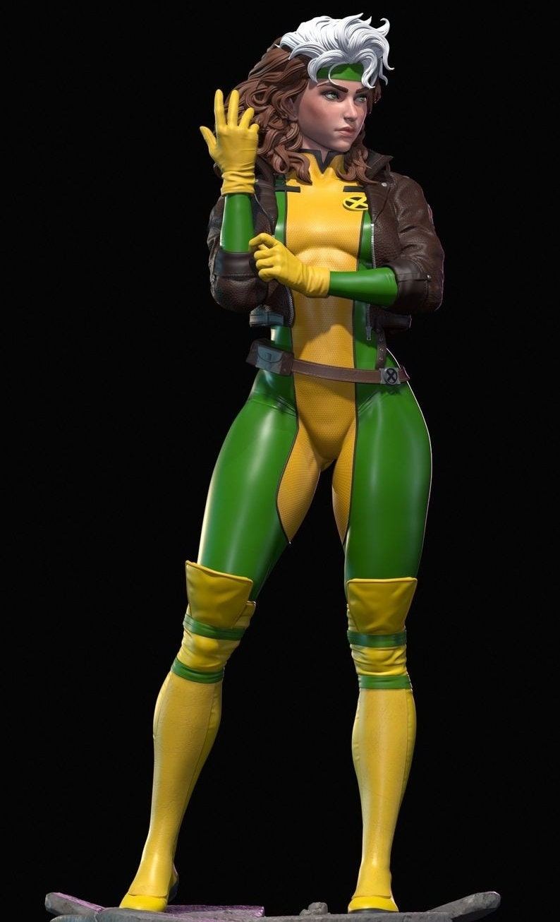 Rogue, X-men, Inspired, Statue, 3d Print, Resin Printed - Etsy