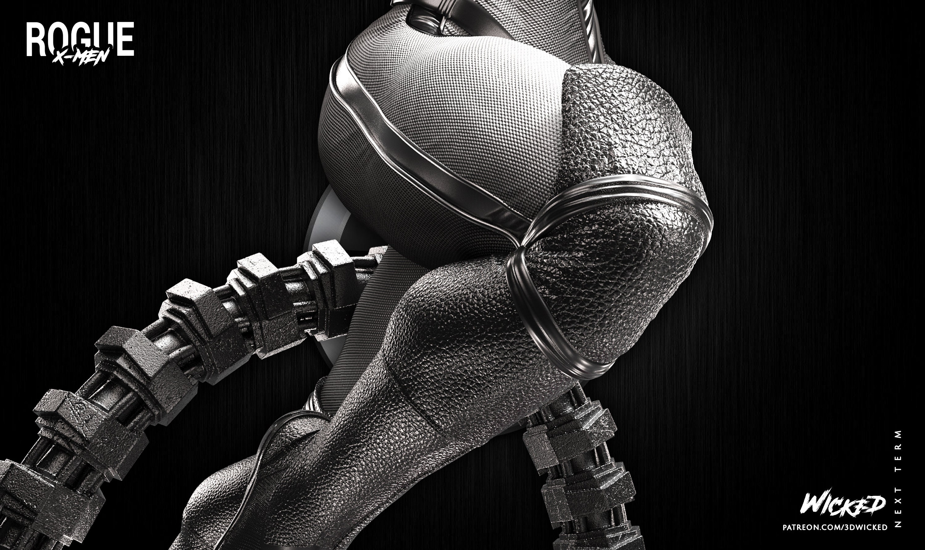 Rogue, X-men, Statue, 3d Print, Resin Printed - Etsy