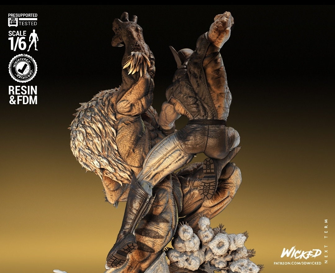 Wolverine, Logan, Weapon X, Sabretooth, Diorama, Statue, 3d Print ...