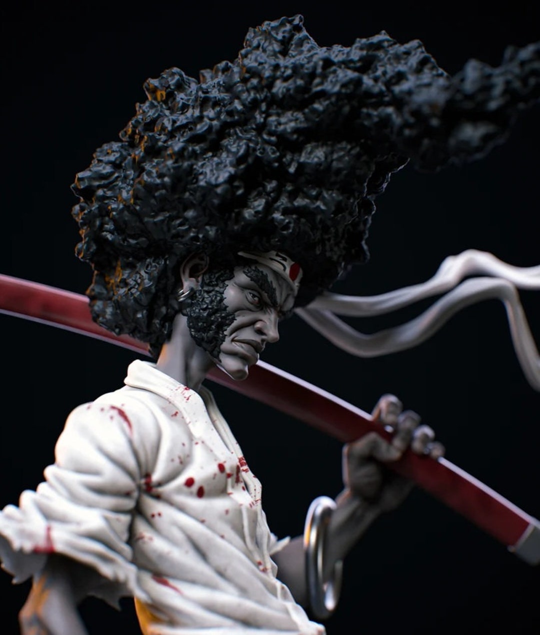 Afro Samurai, Statue, 3d Print, Resin Printed, Anime, 3d Printing ...