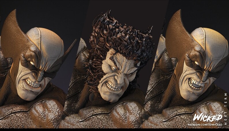 Wolverine, Logan, Weapon X, Sabretooth, Diorama, Statue, 3d Print ...