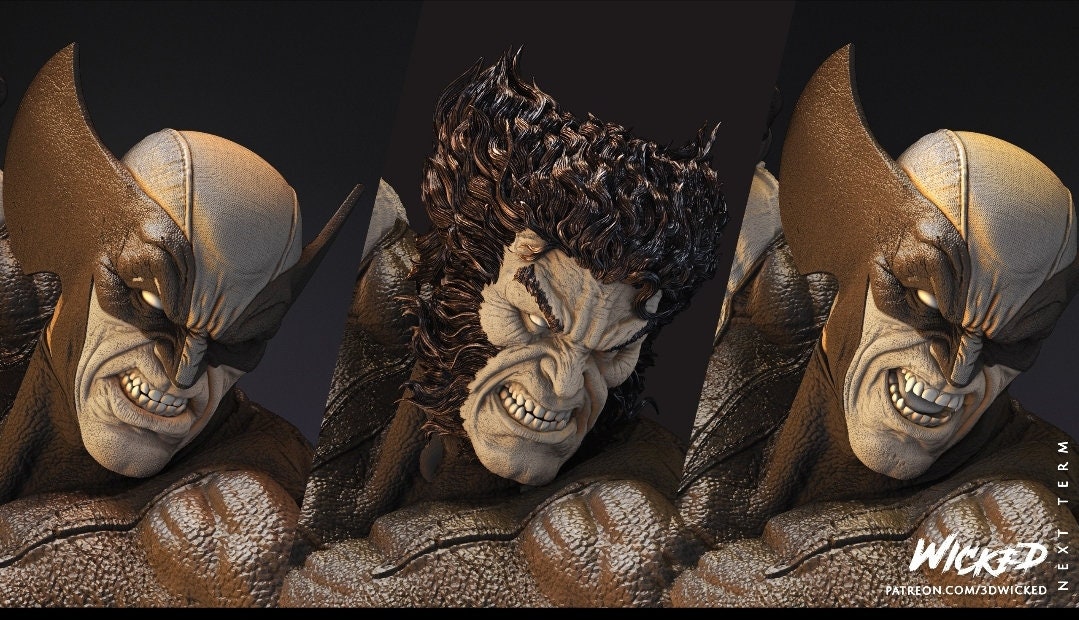 Wolverine, Logan, Weapon X, Sabretooth, Diorama, Statue, 3d Print ...