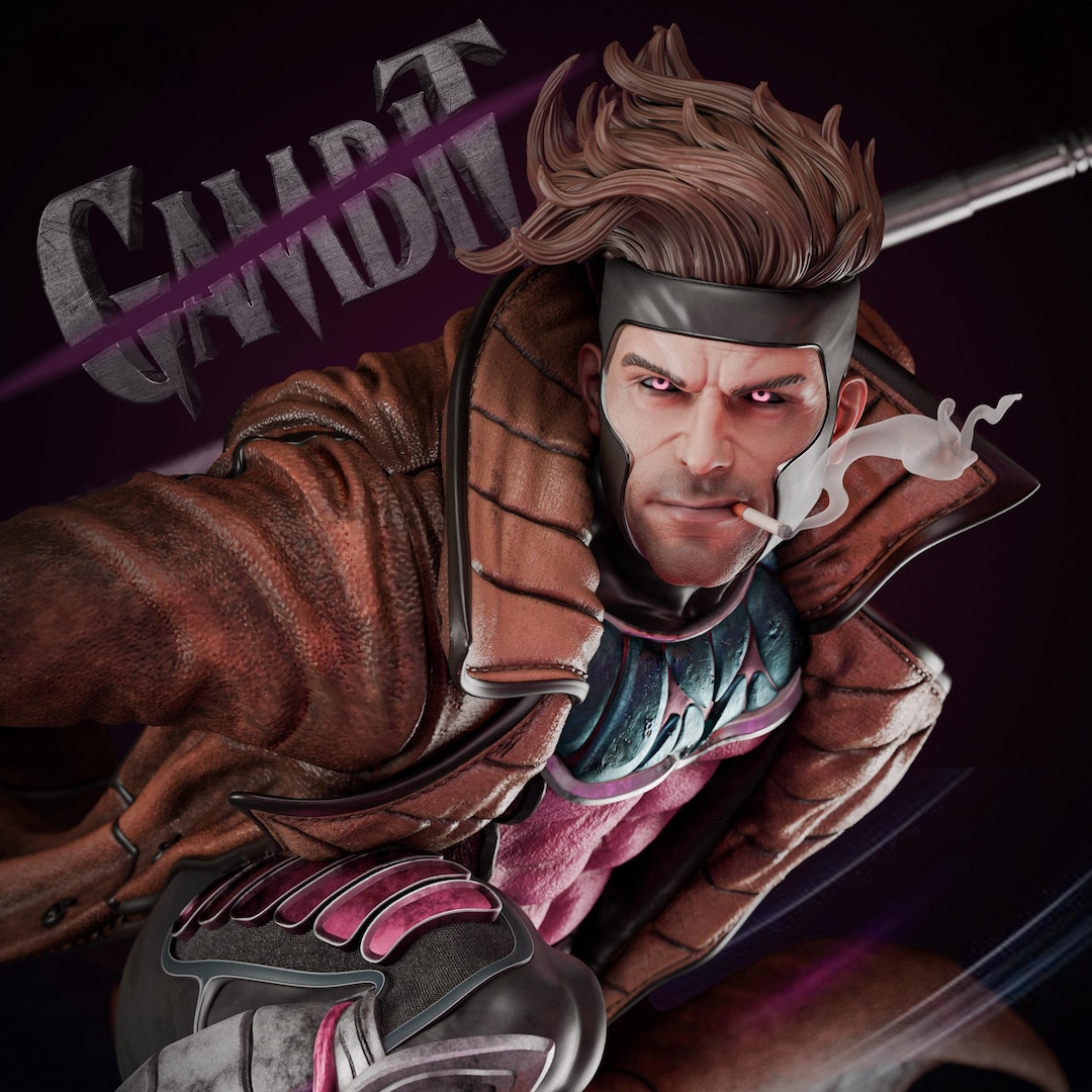 Gambit, Statue, 3d Print, Resin Printed, X-men, 3d Printing Service ...
