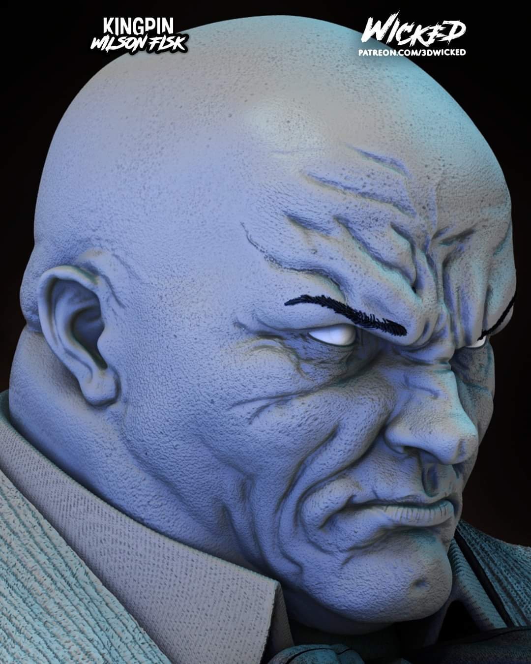 Kingpin Statue 3d Print Resin Printed 3d Printing Service - Etsy
