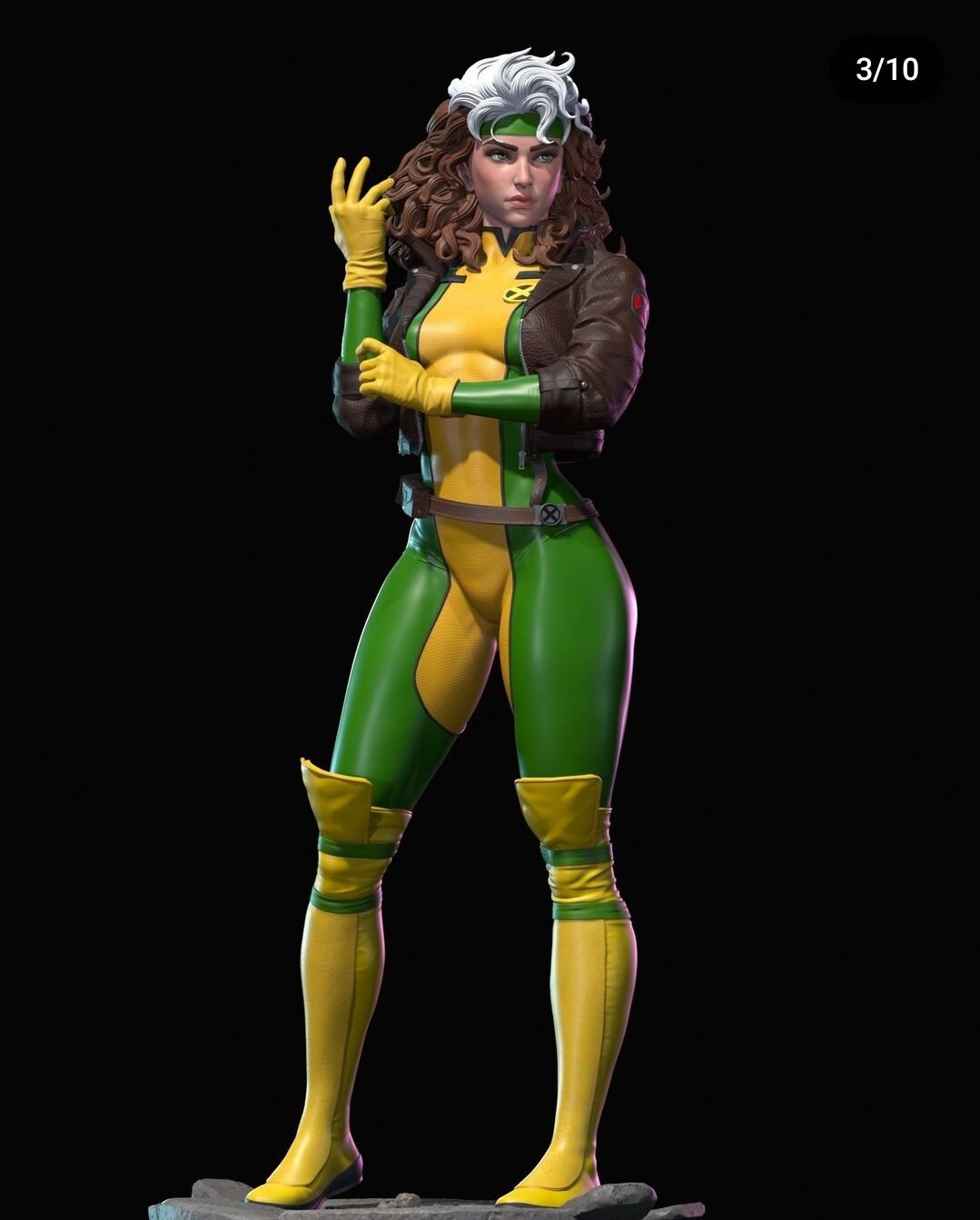 Rogue, X-men, Inspired, Statue, 3d Print, Resin Printed - Etsy