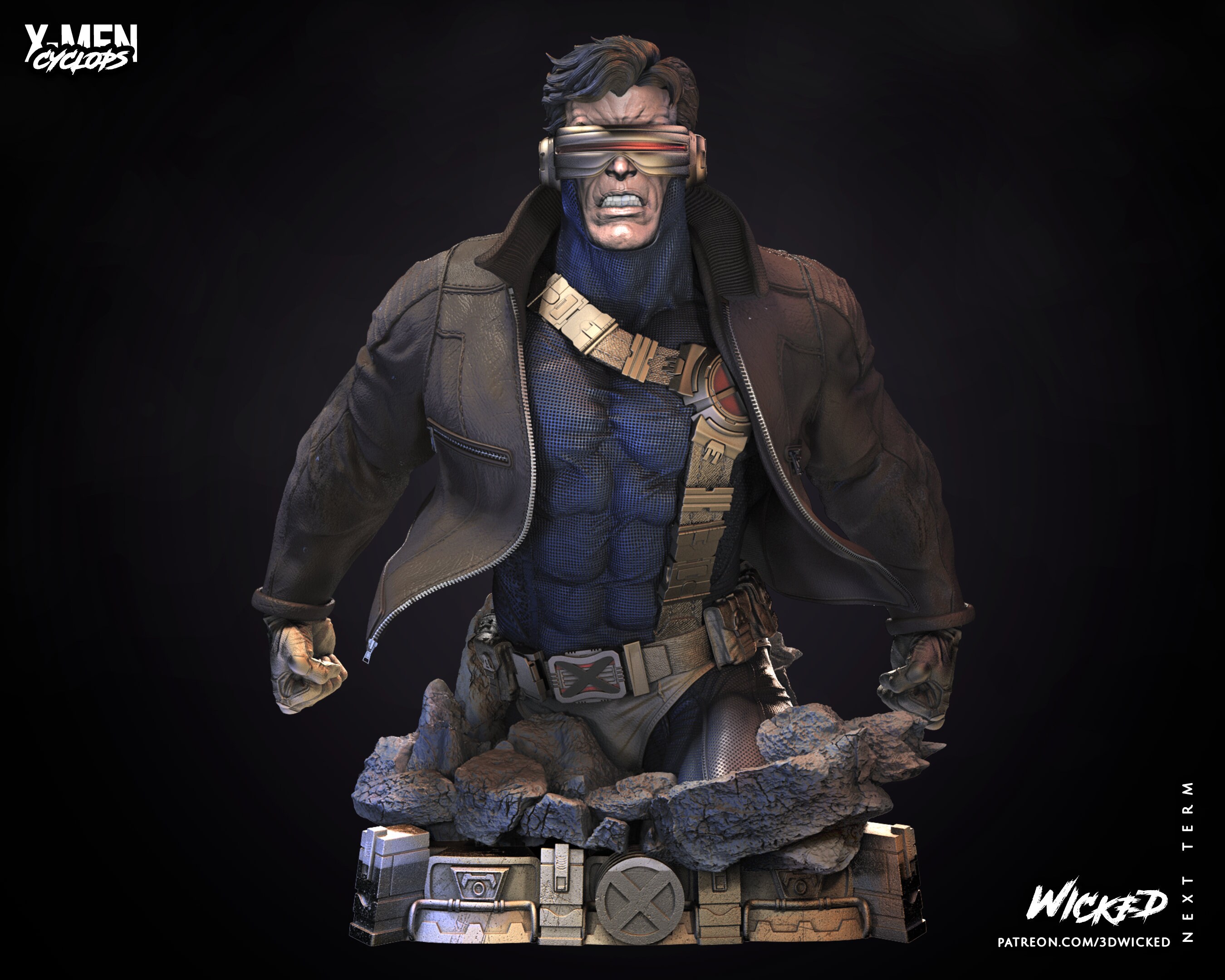 Cyclops, Bust, 3d Print, Resin Printed, X-men - Etsy