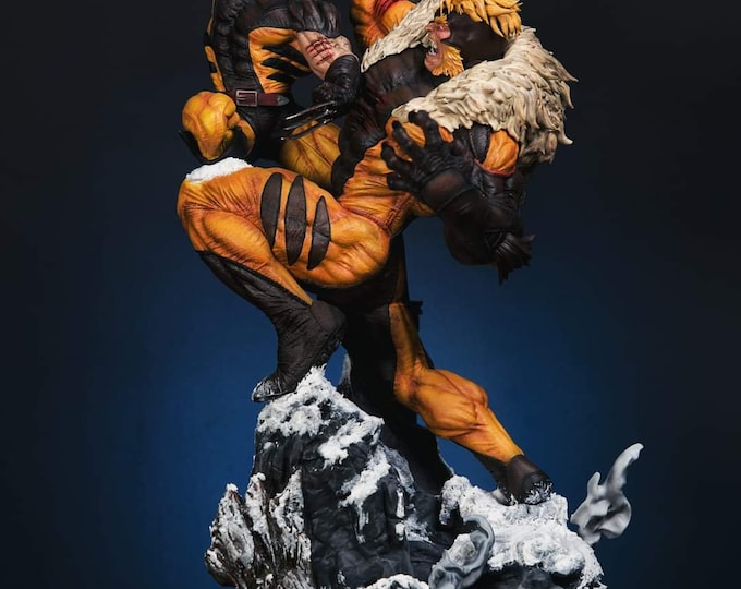 Wolverine, Logan, Weapon X, Sabretooth, Diorama, Statue, 3d Print ...
