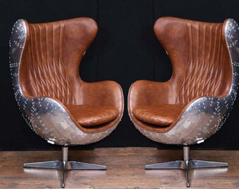 Aviator Leather Chair - Etsy