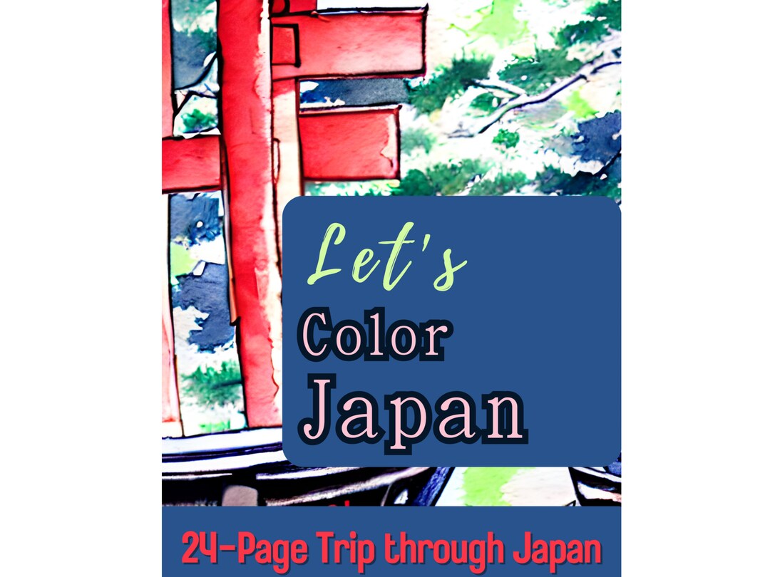 Japan Coloring Book Instant Download - Etsy