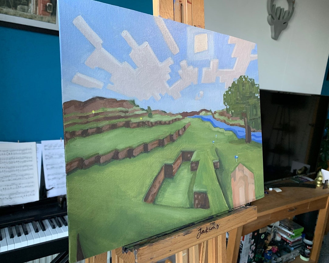 Minecraft - Oil Painting - Etsy