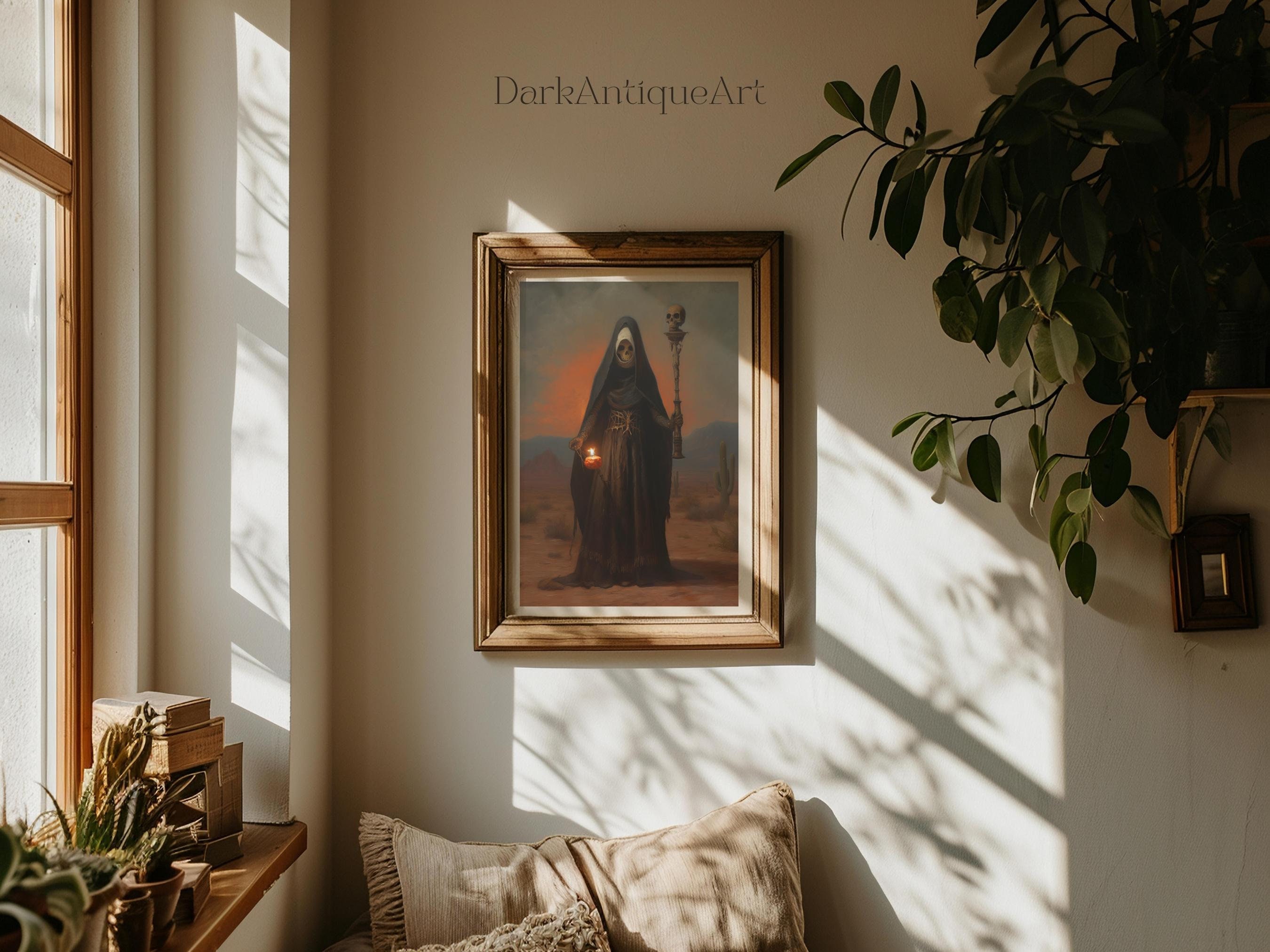 Dunkle Hexe, Art Print, Horror Hexe Wandkunst, Witchy Wohndekor, Gothic ...