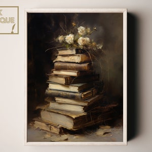 Dark Academia Wall Art Gothic Library Print Set of 6 Printable - Etsy