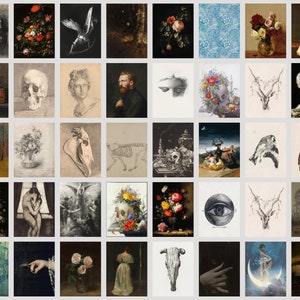 Dark Academia Wall Decor Mega Bundle of 200 Prints Cottagecore Prints ...