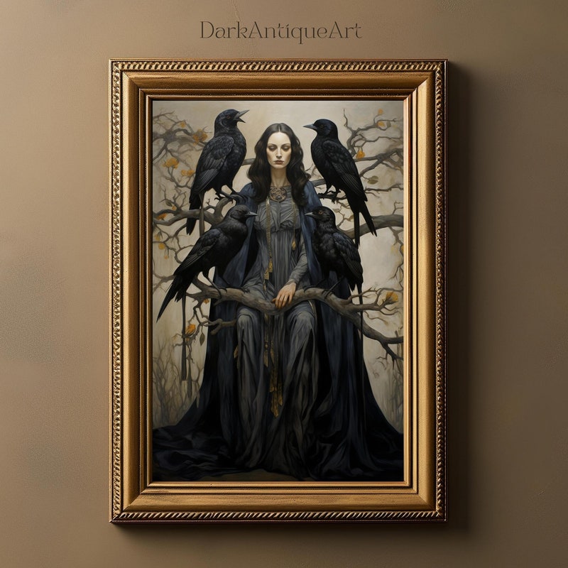 Halloween Raven Decor - Etsy