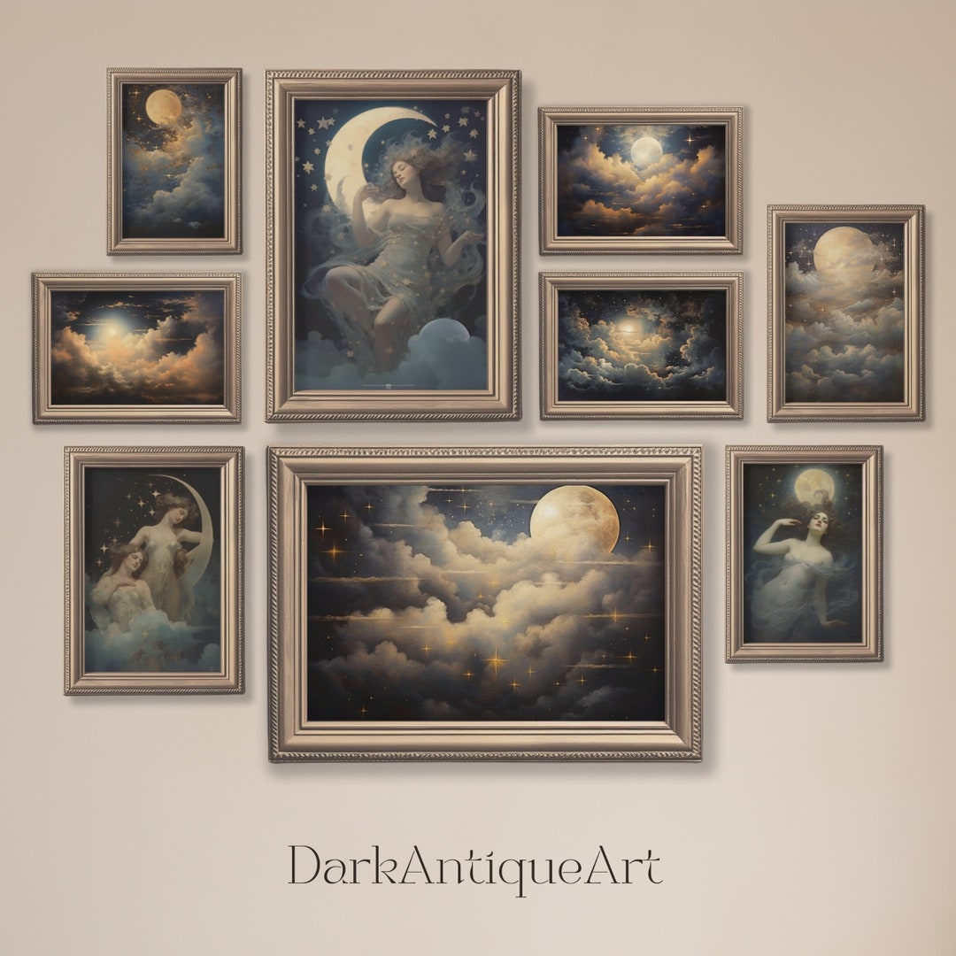 Celestial Witch Wall Art Celestial Print Moon Goddess Print Witchy ...