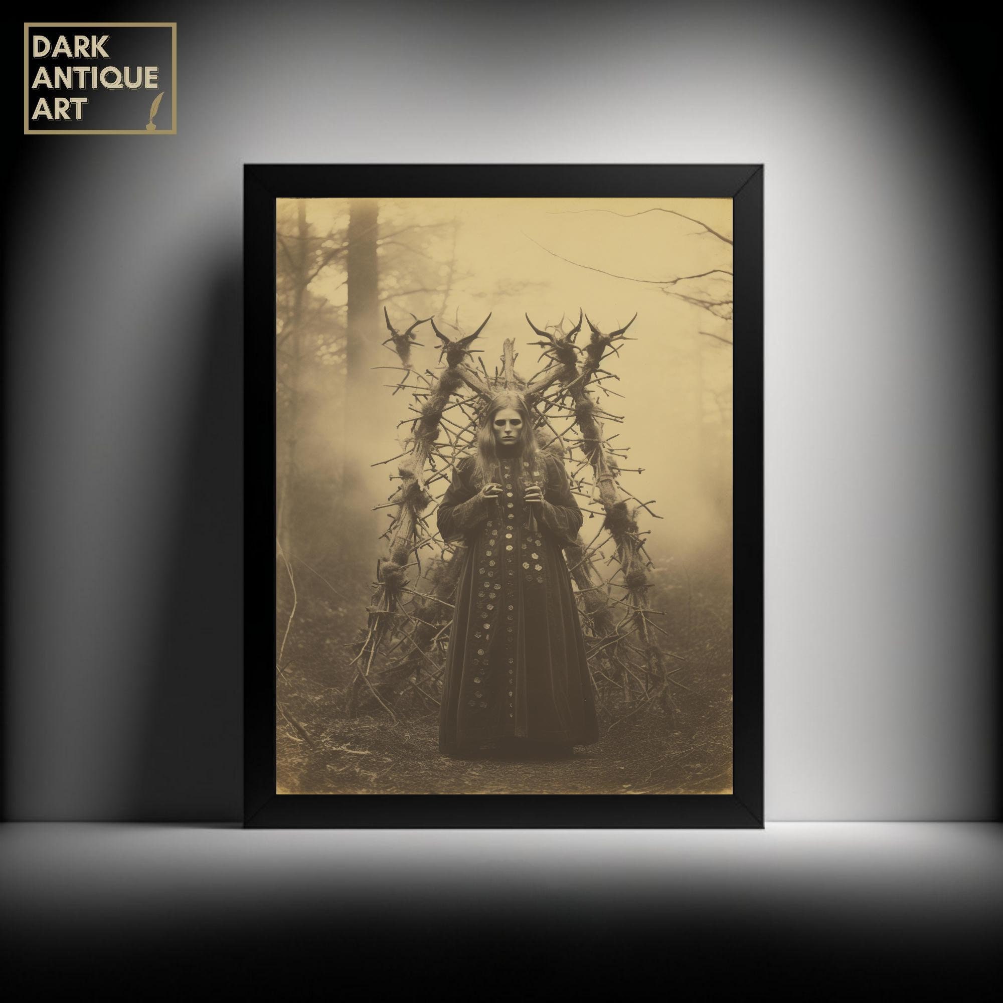 Occult Witch Gothic Aesthetic Wall Art Vintage Gothic Home Decor Dark ...