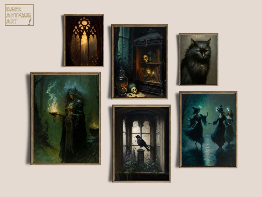 Set of 6 Witch Print Witchy Art Print Witch Wall Decor - Etsy