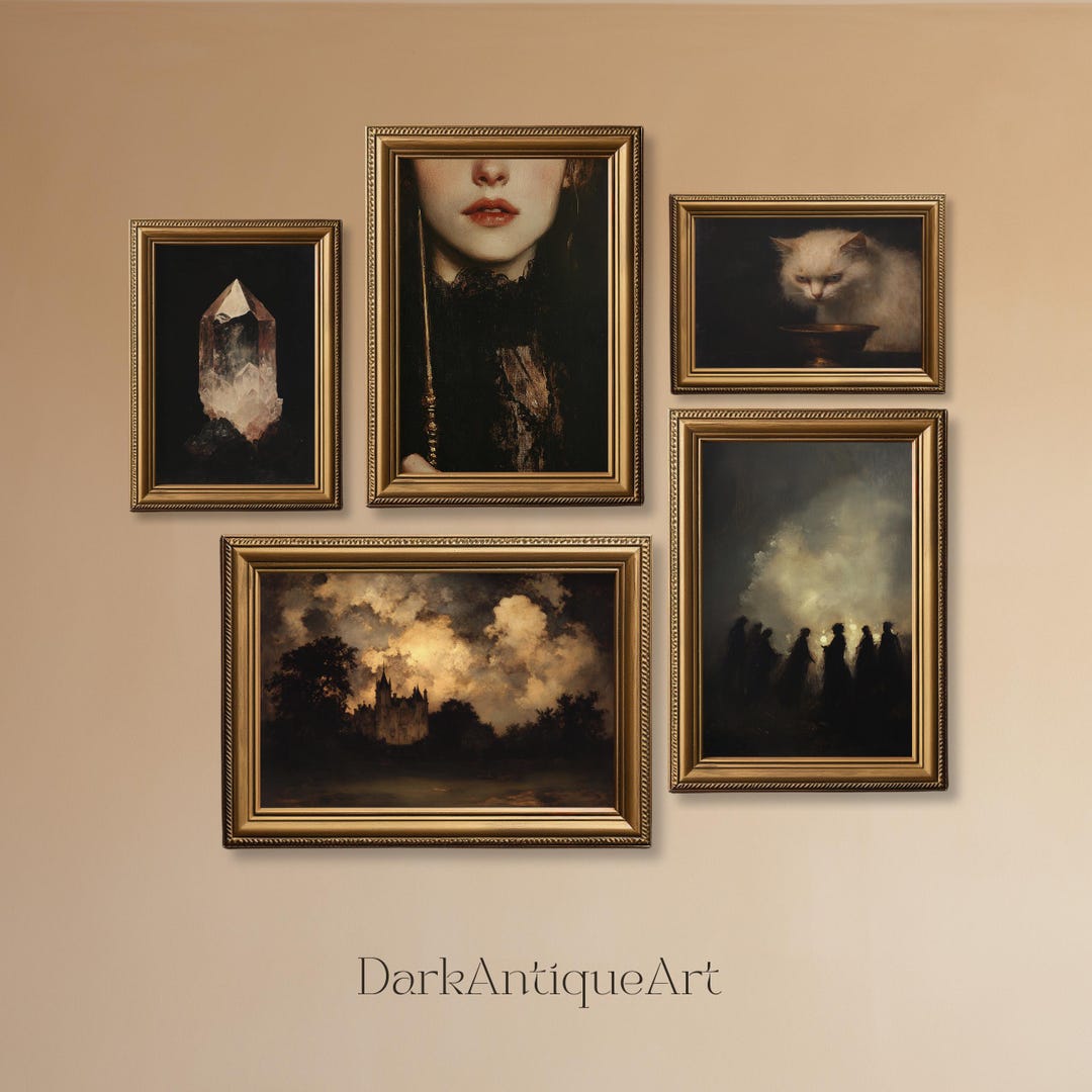 Ethereal Witch Gallery Wall Set | Dark Academia Digital Art, Antique ...