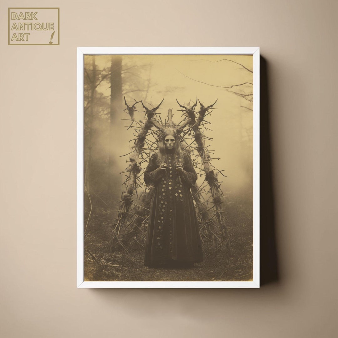 Occult Witch Gothic Aesthetic Wall Art Vintage Gothic Home Decor Dark ...