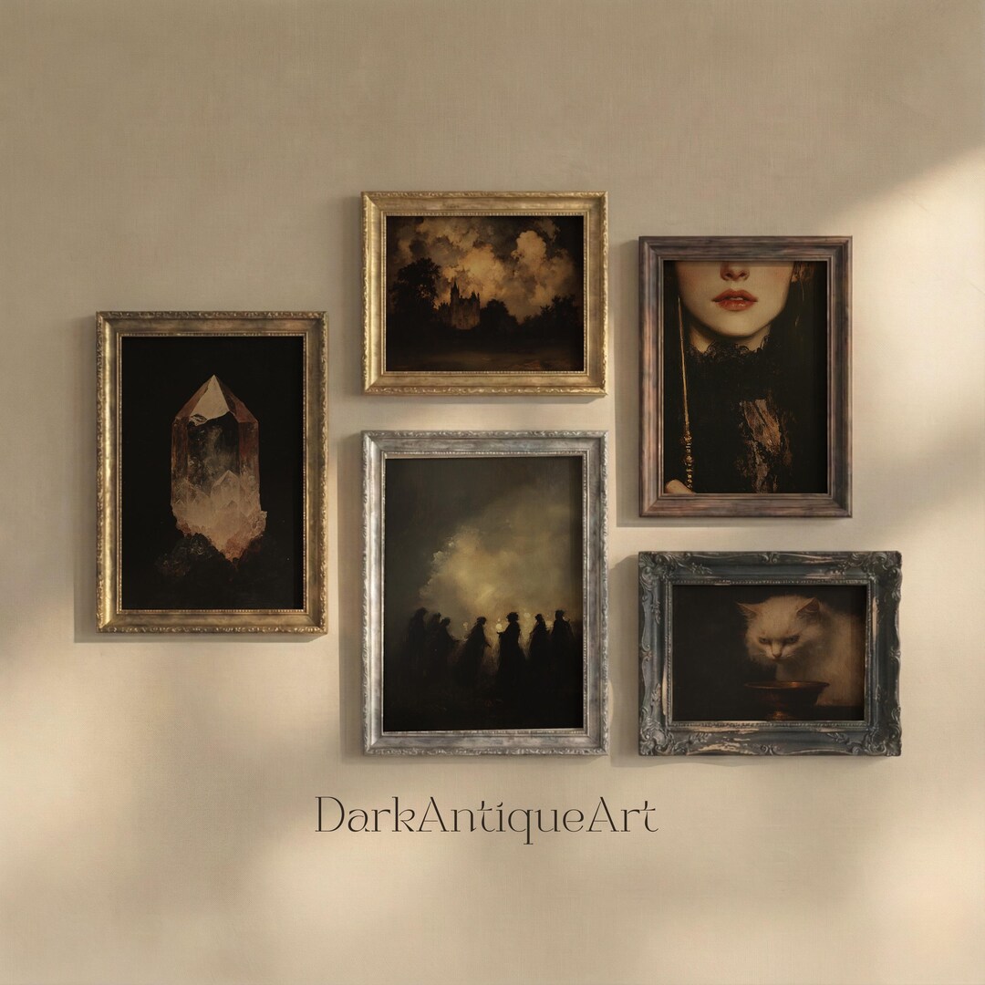 Witchcore Gallery Wall Art Set: Dark Academia Decor (digital Download ...