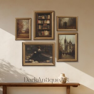 Haunted Library | Dark Academia Gallery Wall Set, Book Lover Digital ...
