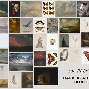 Dark Academia Wall Decor Mega Bundle of 200 Prints Cottagecore Prints ...